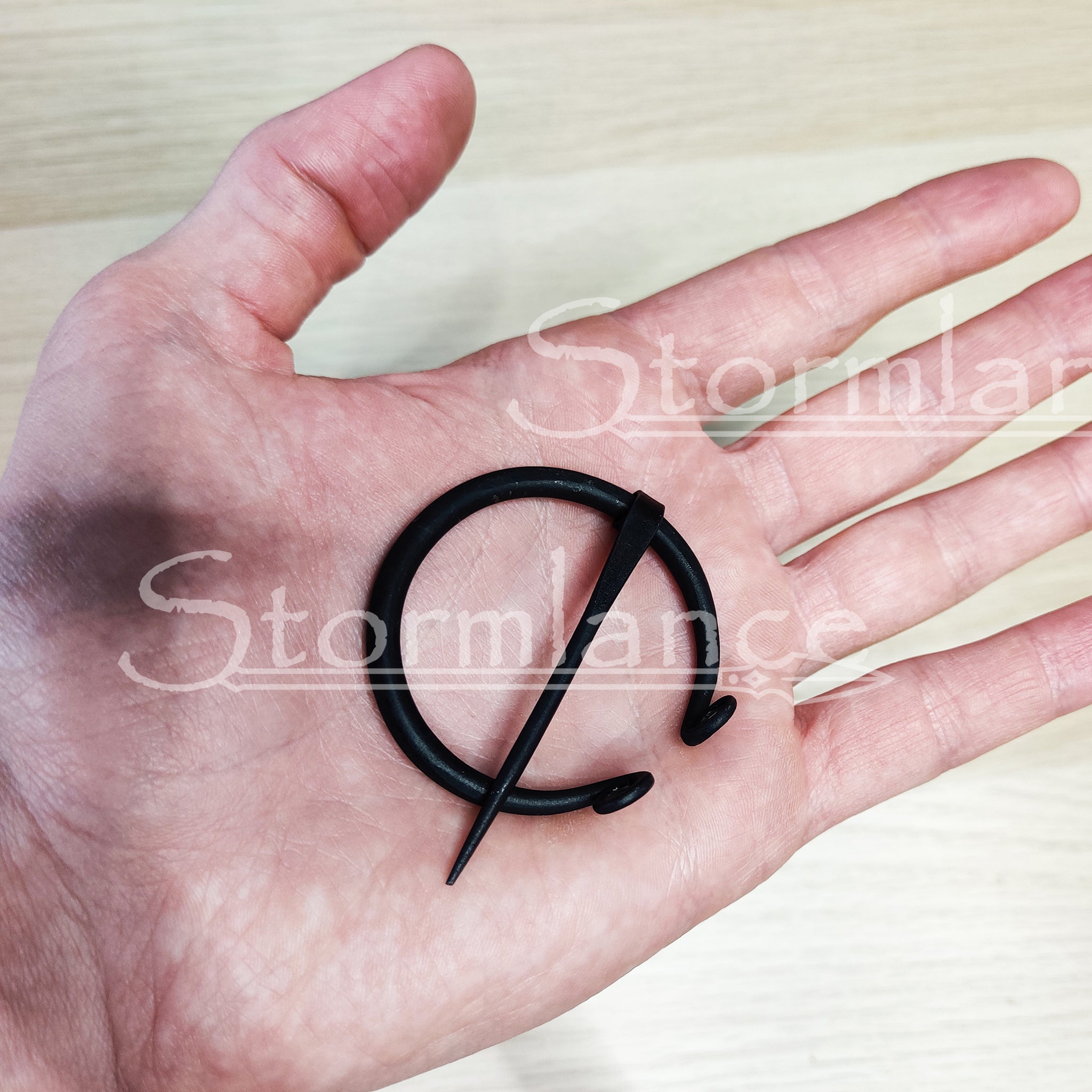 Hand-Forged Viking Fibula, Iron – Stormlance