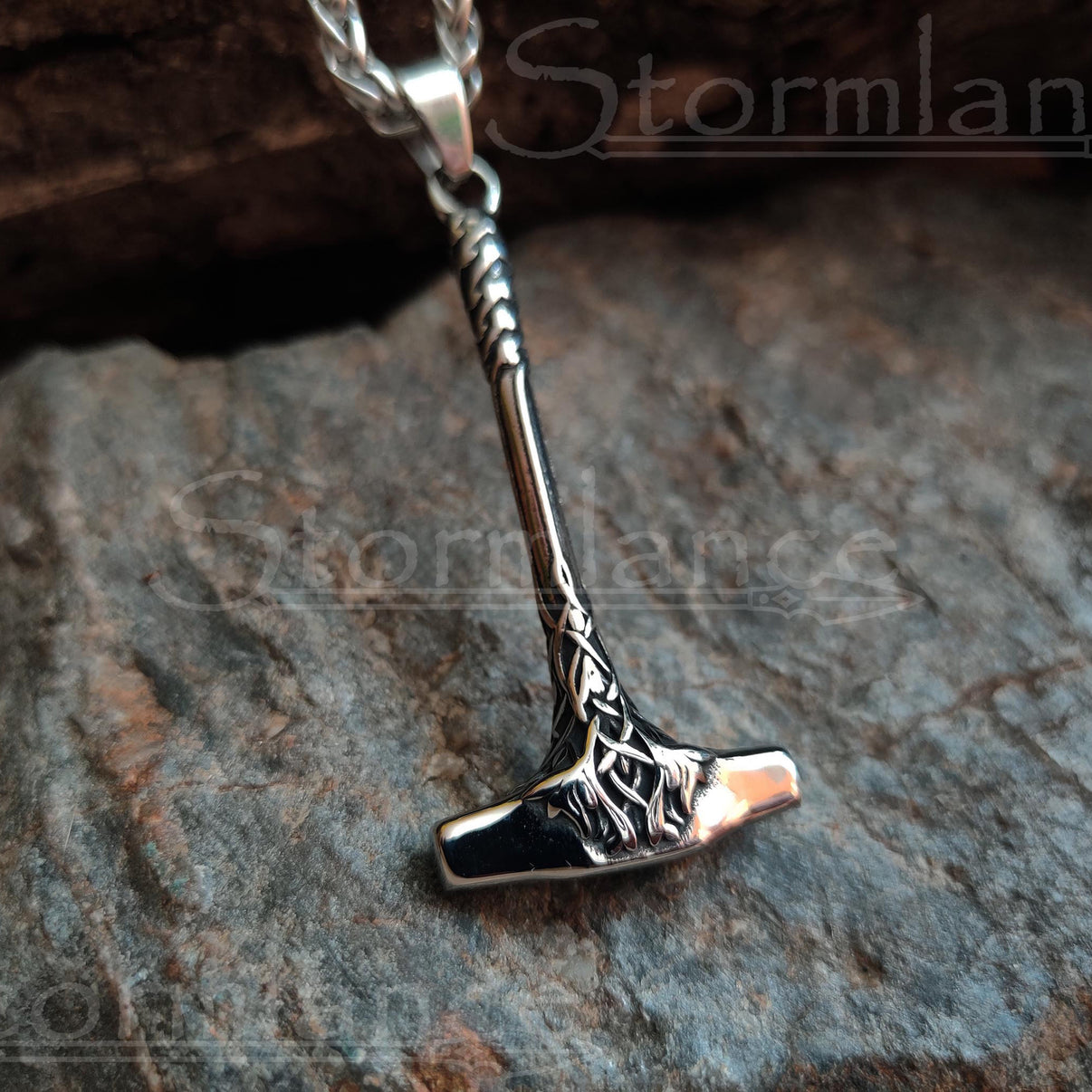 Mjolnir Pendant, Stainless Steel – Stormlance